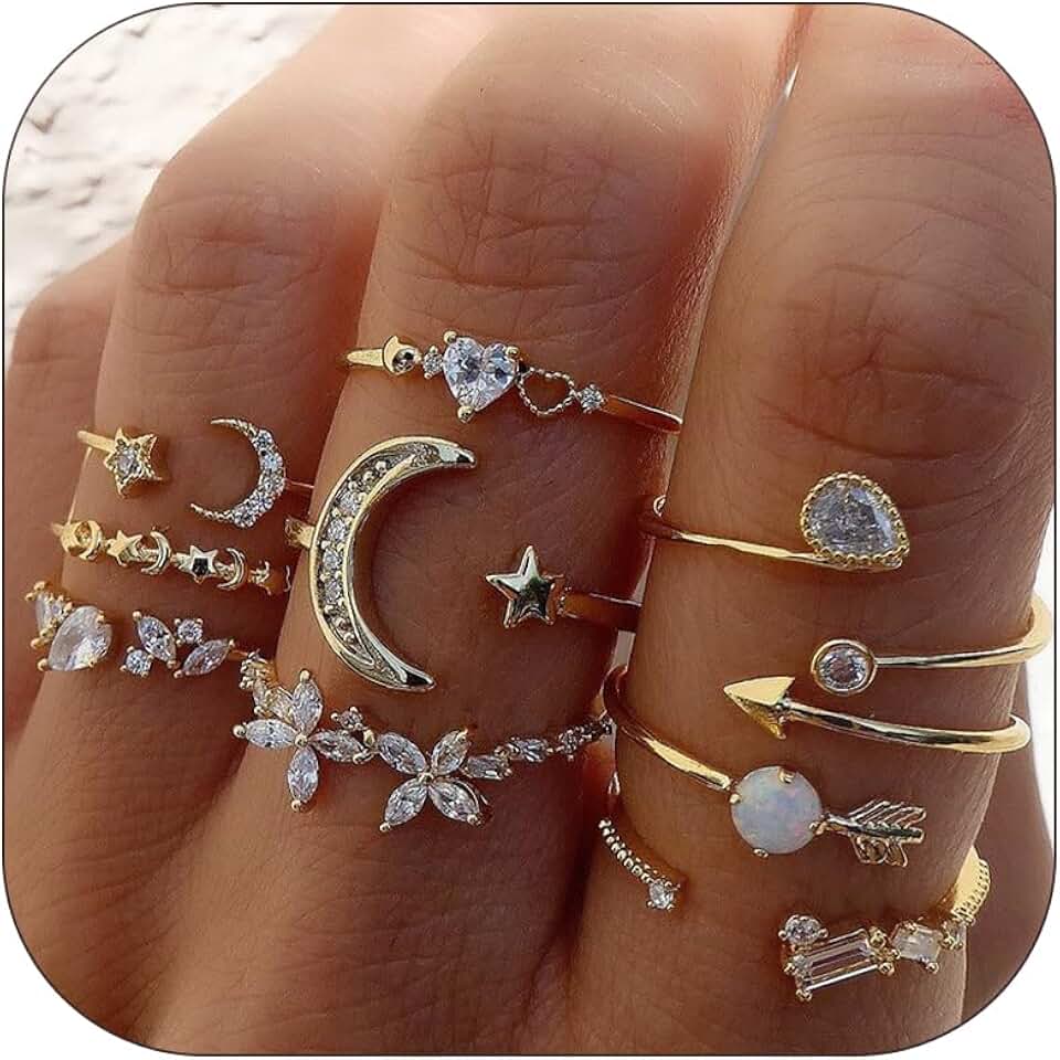 Amazon.com: Adjustable - Women's Rings / Women's Jewelry: Clothing ...