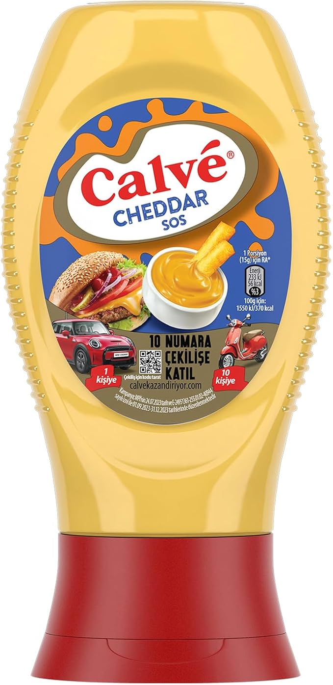 Calve Soslar Cheddar Sos 240 g : Amazon.com.tr