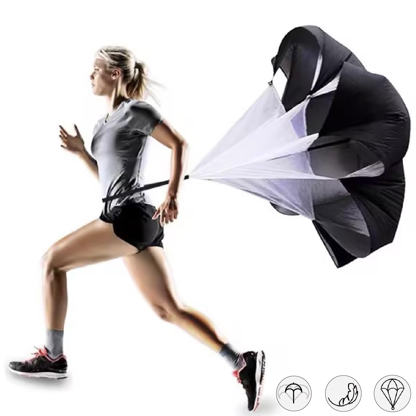 Snapklik.com : Speed Training Resistance Parachute Running Chute Power ...