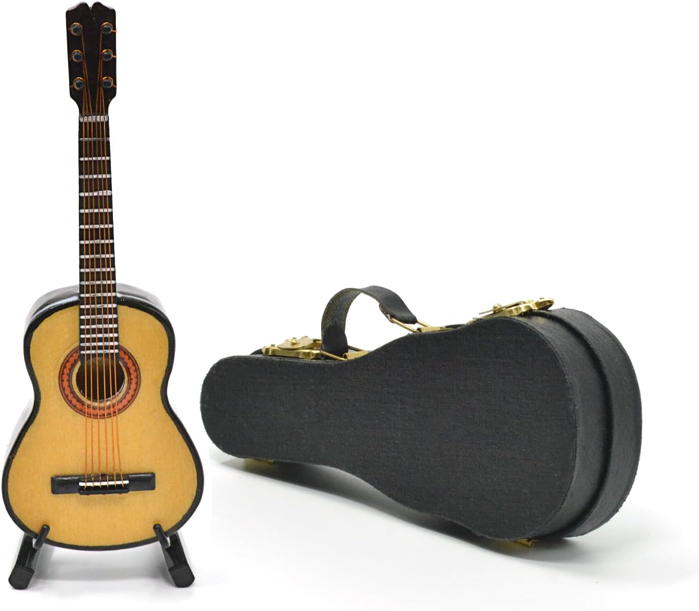 Amazon.com: Musiin Miniature Guitar with Stand and Case, Mini 6 Strings ...