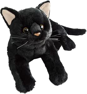 Black Cat Stuffed Animal, Plush Toy, Black Cat Plush Toy, Soft Cartoon ...
