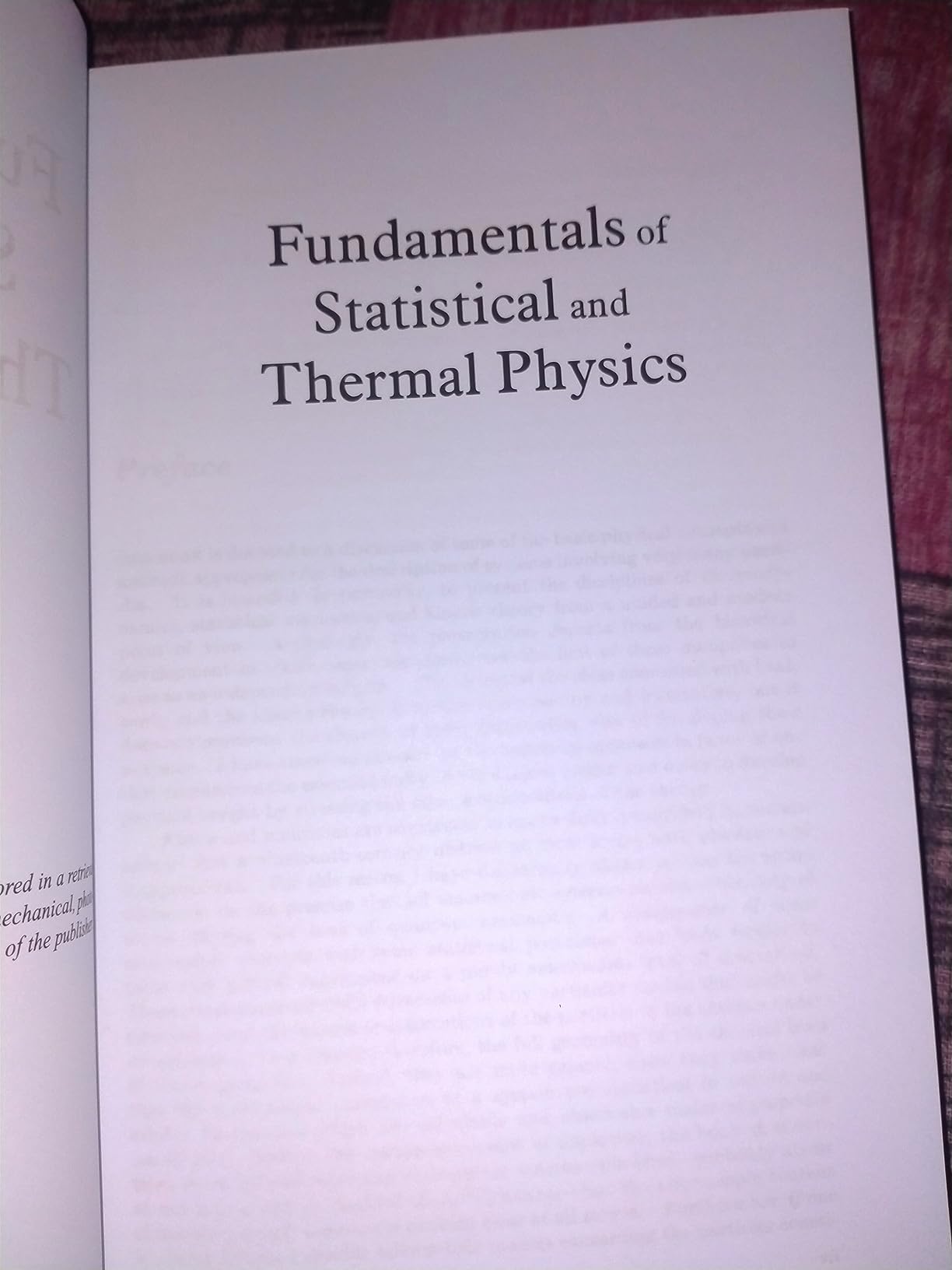 Buy Fundamentals of Statistical and Thermal Physics Book Online at Low ...