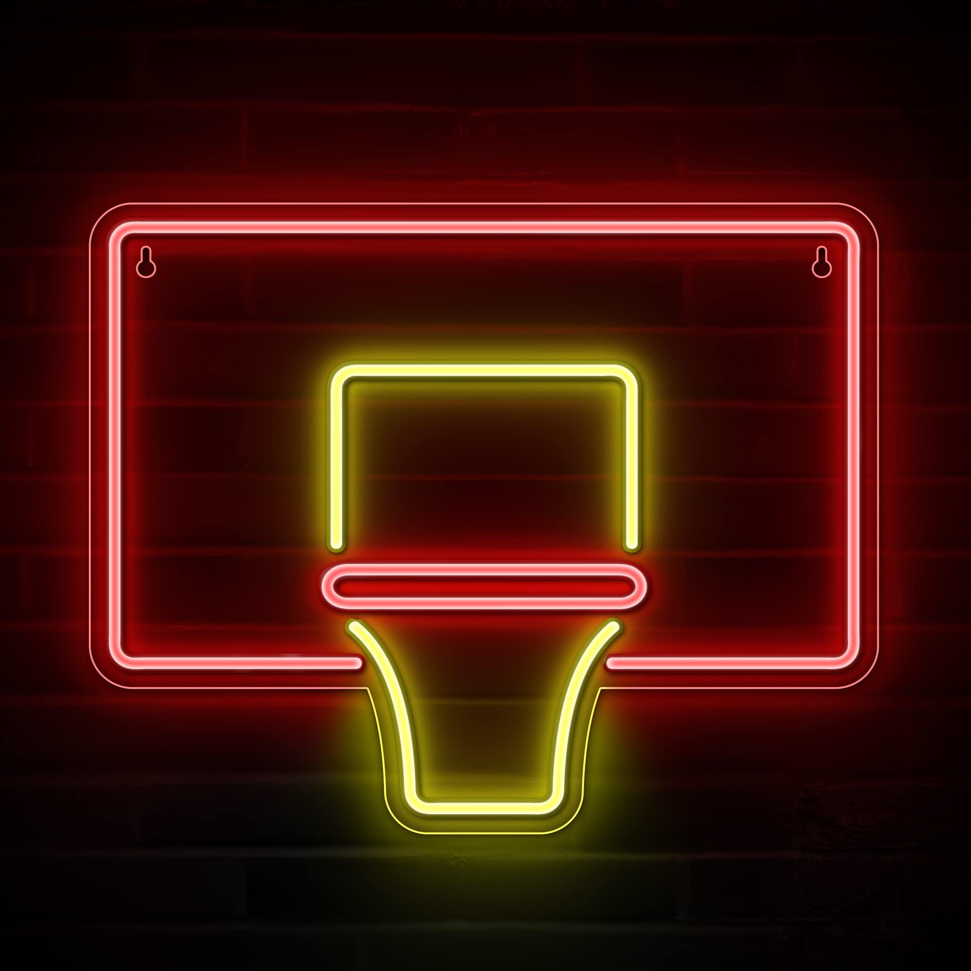 Amazon.com: Basketball Hoop Neon Sign for Room Decor Bedroom Wall ...