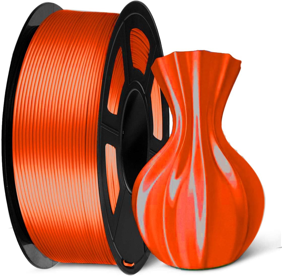 SUNLU Silk Copper PLA Filament 1.75mm 3D Printer Filament, 1KG 2.2 LBS ...