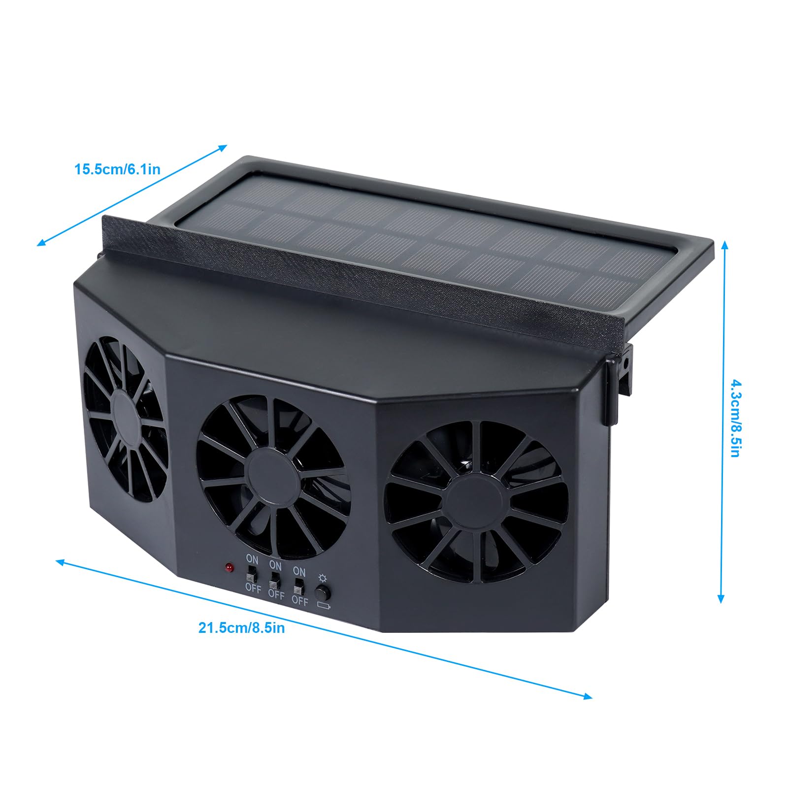 Car Ventilation Fan Solar Solar Car Ventilation Fan - 3-Motor Window ...