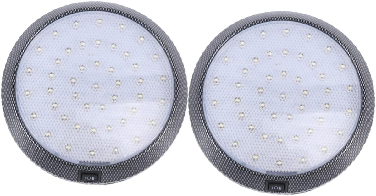 Amazon.com: CIYODO 2pcs Vehicle Light Round Dome Light Led Car Light ...