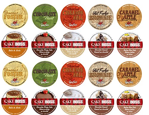 Amazon.com: 20 Cup Cake Boss & Guy Fieri Flavored Coffee Sampler! 10 ...