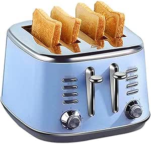 Amazon.com: Bread Machine-4 Slice, Slots Stainless Steel Four Slice ...