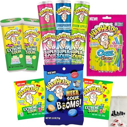 Amazon.com : Warheads Super Sour Double Drops- Variety Pack- Pack Of 3 ...