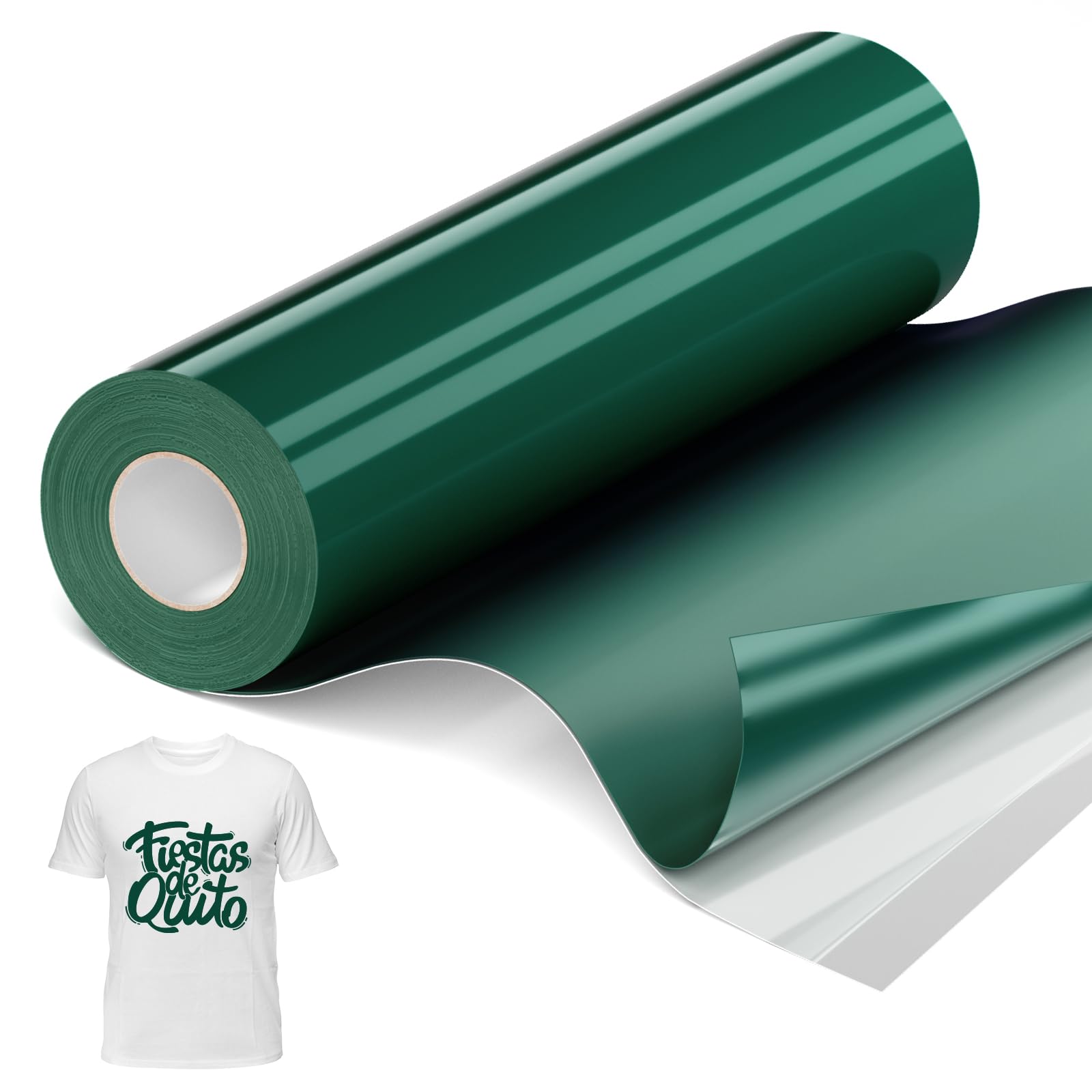 Amazon.com: JAVIGA Green HTV, 12" x 25ft Green Iron on Vinyl Roll ...