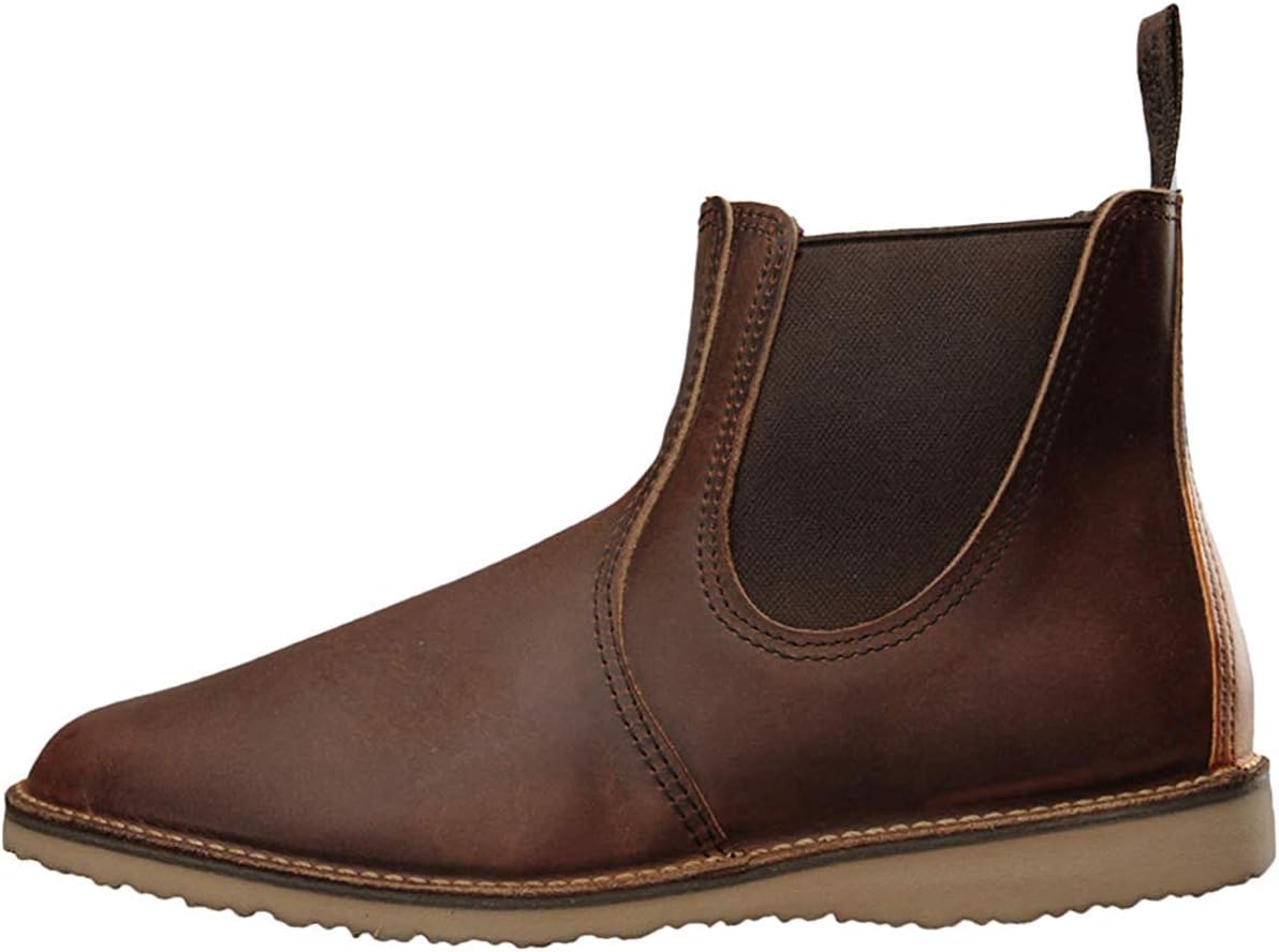 Amazon.com: Red Wing Mens Weekender Chelsea Leather Copper Boots 8 US ...