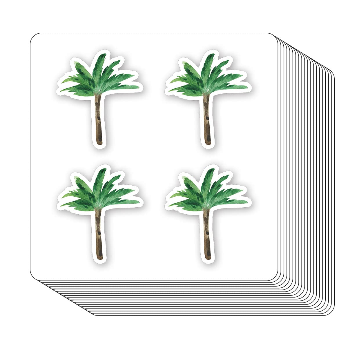 Amazon.com: Palm Tree Tropical Stickers 1in for Scrapbooking, Arts ...