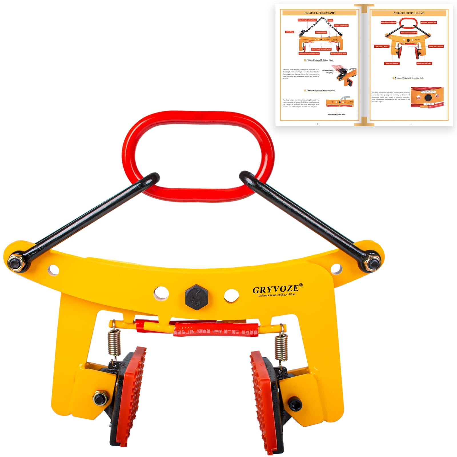 Snapklik.com : Granite Slab Lifting Clamp 770 Lbs, 1.57-7.09 In Heavy ...