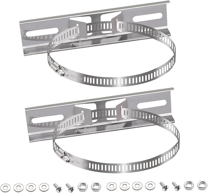 smseace Pole Mounting Kits,304 Stainless Steel(7.87"x1.97")200x50mm ...