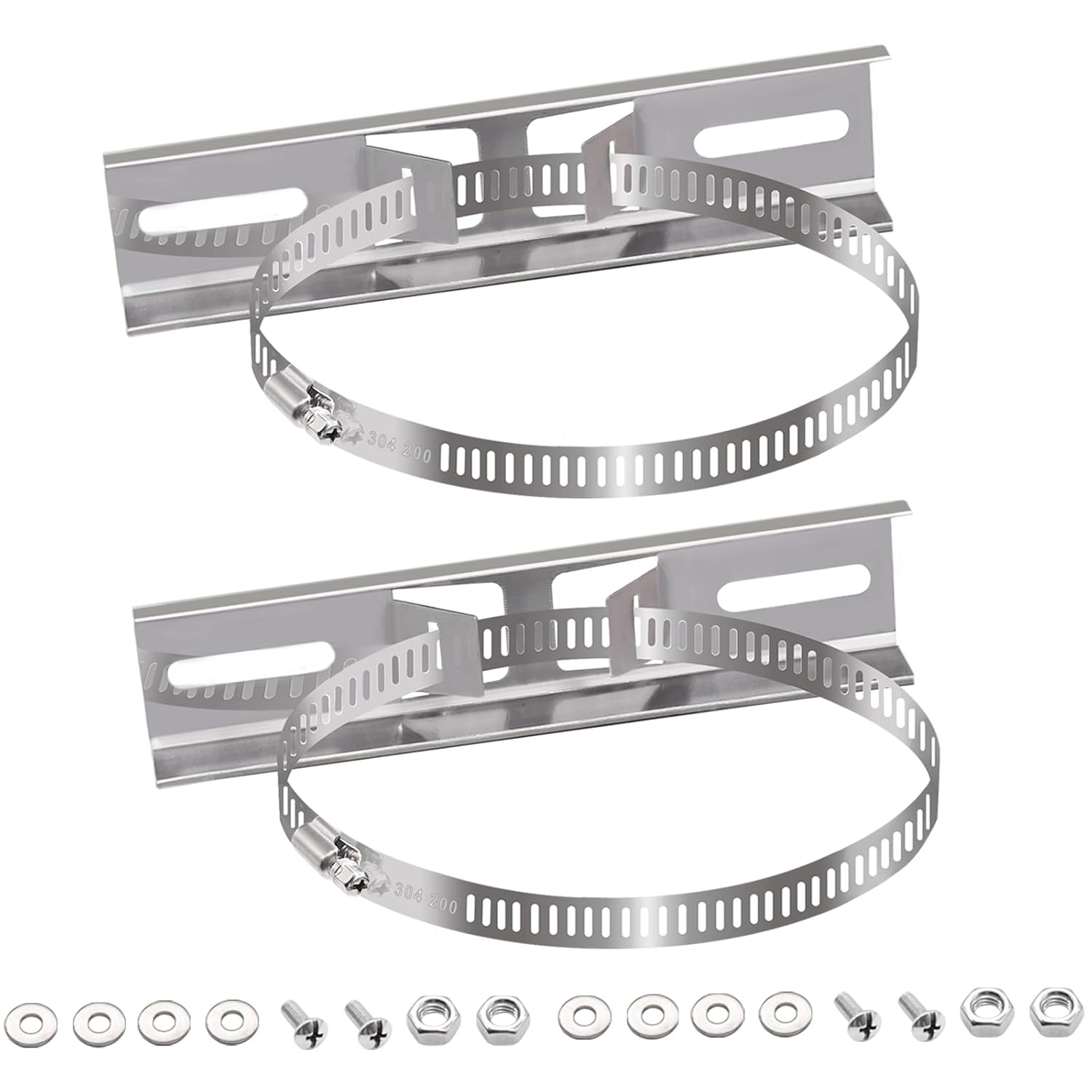 smseace Pole Mounting Kits,304 Stainless Steel(7.9 x 1.9inch) 200x50mm ...