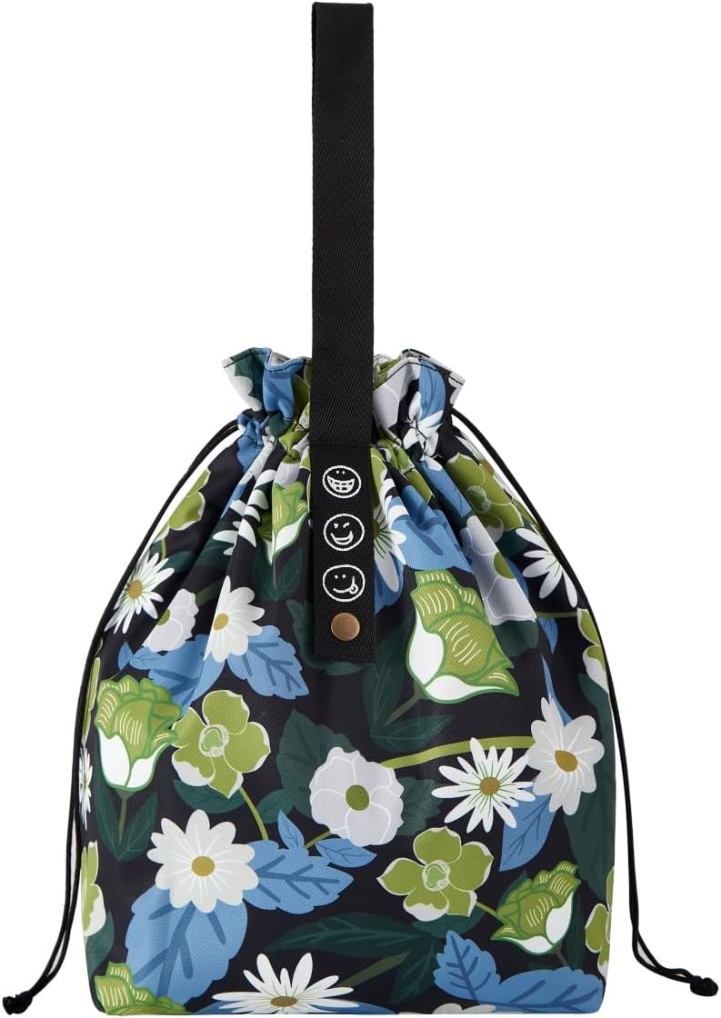 Amazon.com: 3PCS Lunch Tote Bag Japanese Style Drawstring Bento Pouch ...