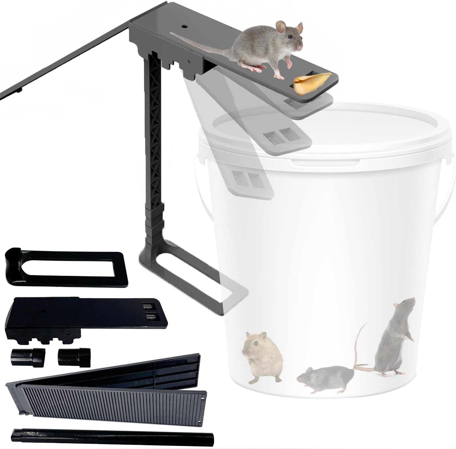 Amazon.com : Makenook Walk The Plank Bucket Mouse Trap - Humane Rat ...