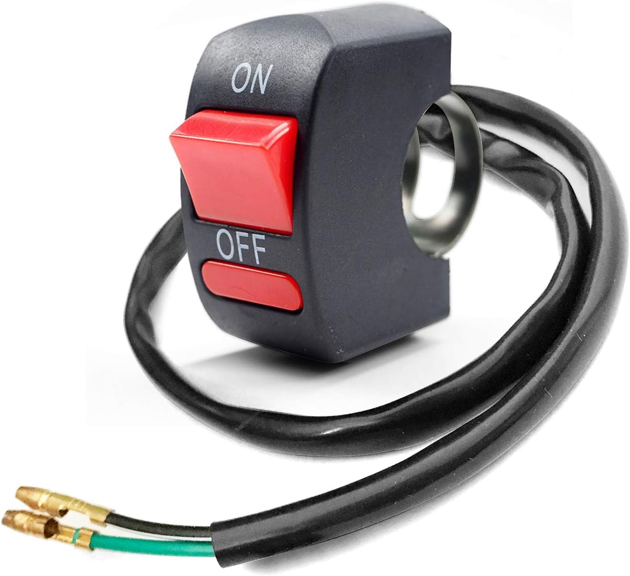 UNO Minda SW-0686Z 2W Universal Handle Bar Switch- Piano Type Red ...