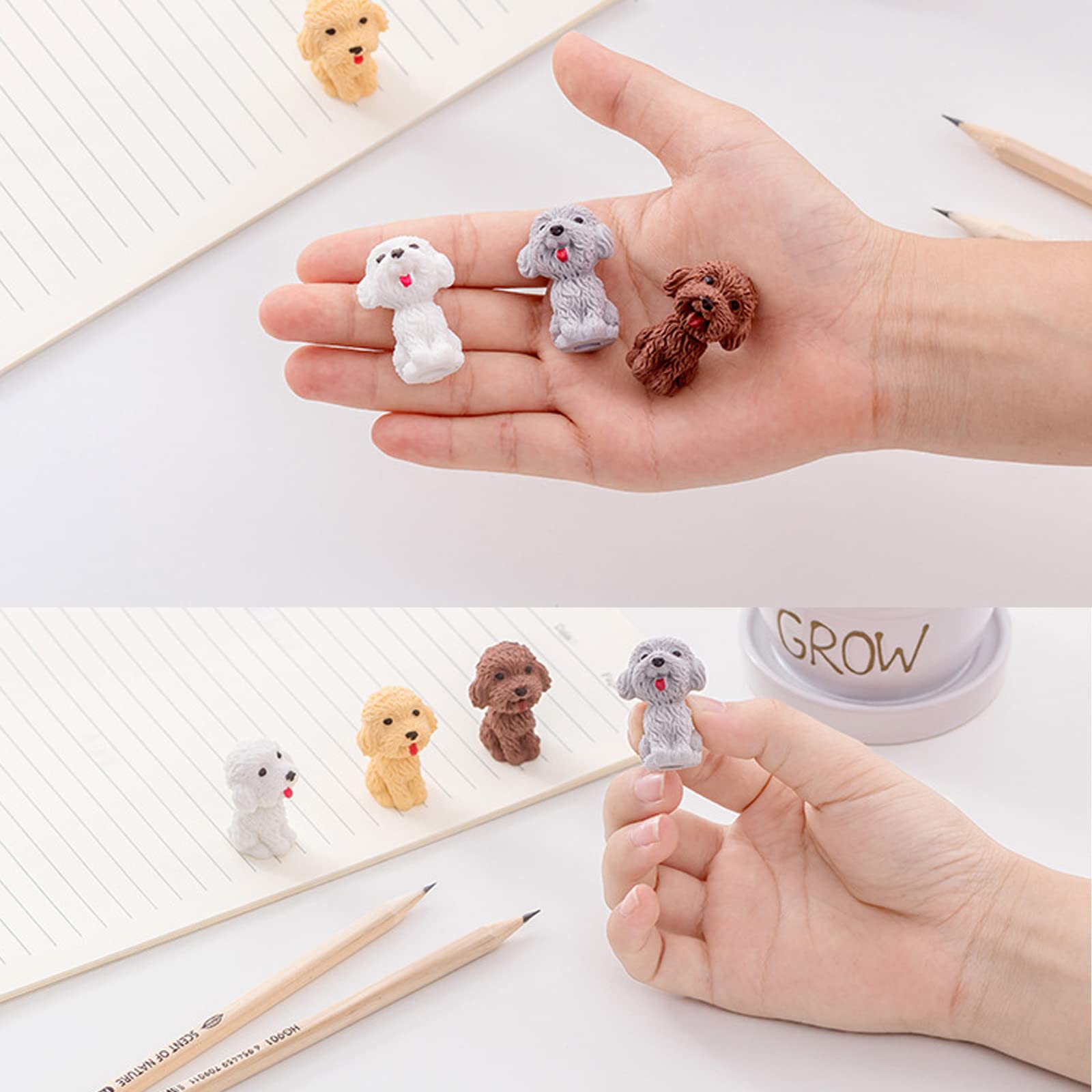 Snapklik.com : Animal Dogs Pencil Erasers Toppers: Erasers 30 Pack ...