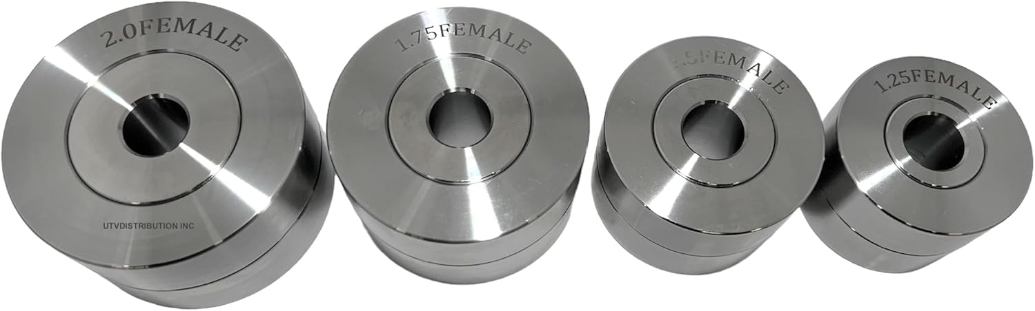 Amazon.com: UTVDISTRIBUTION Dimple Die Set Sizes 1-1/4" 1-1/2" 1-3/4" 2 ...