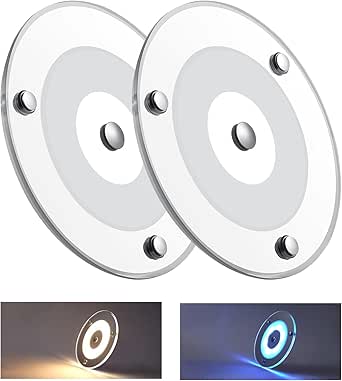 Obeaming Camper Van 12V LED Panel Ceiling Light 120mm 4.5W Dimmable 24V ...