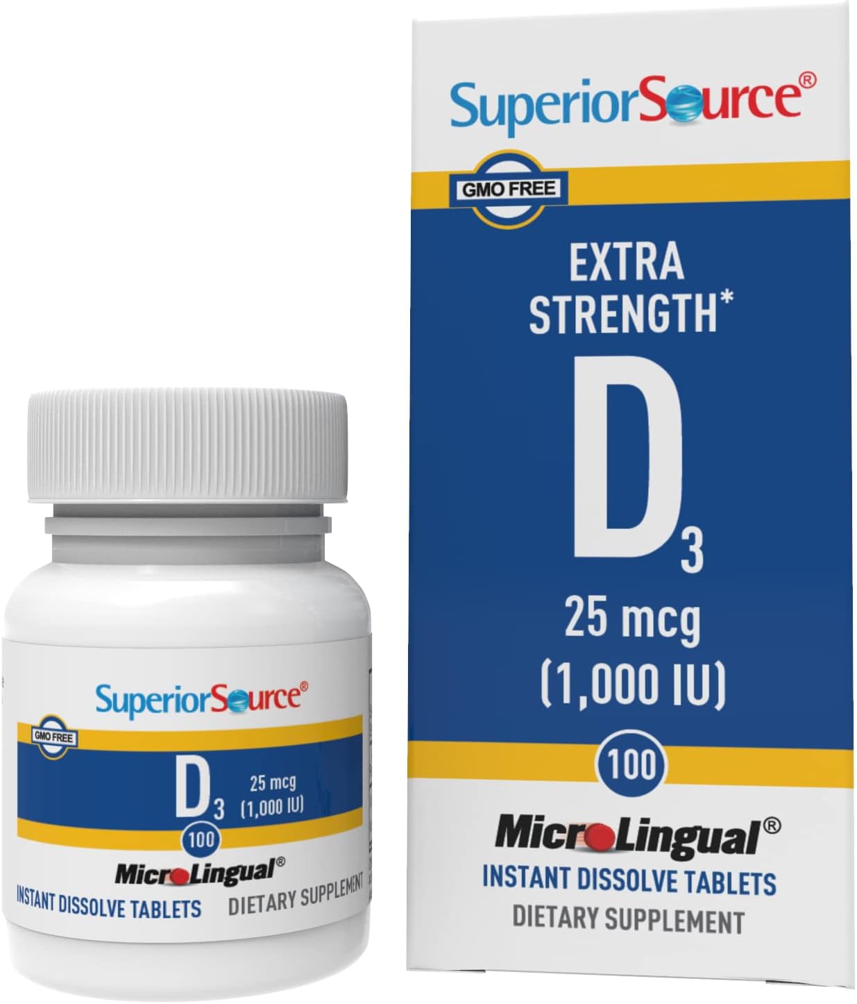 Amazon.com: Superior Source Vitamin D3 1000 IU, Quick Dissolve ...
