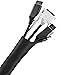 Amazon.com: [2 Pack] JOTO 10.83ft Cable Management Sleeve, Cuttable ...