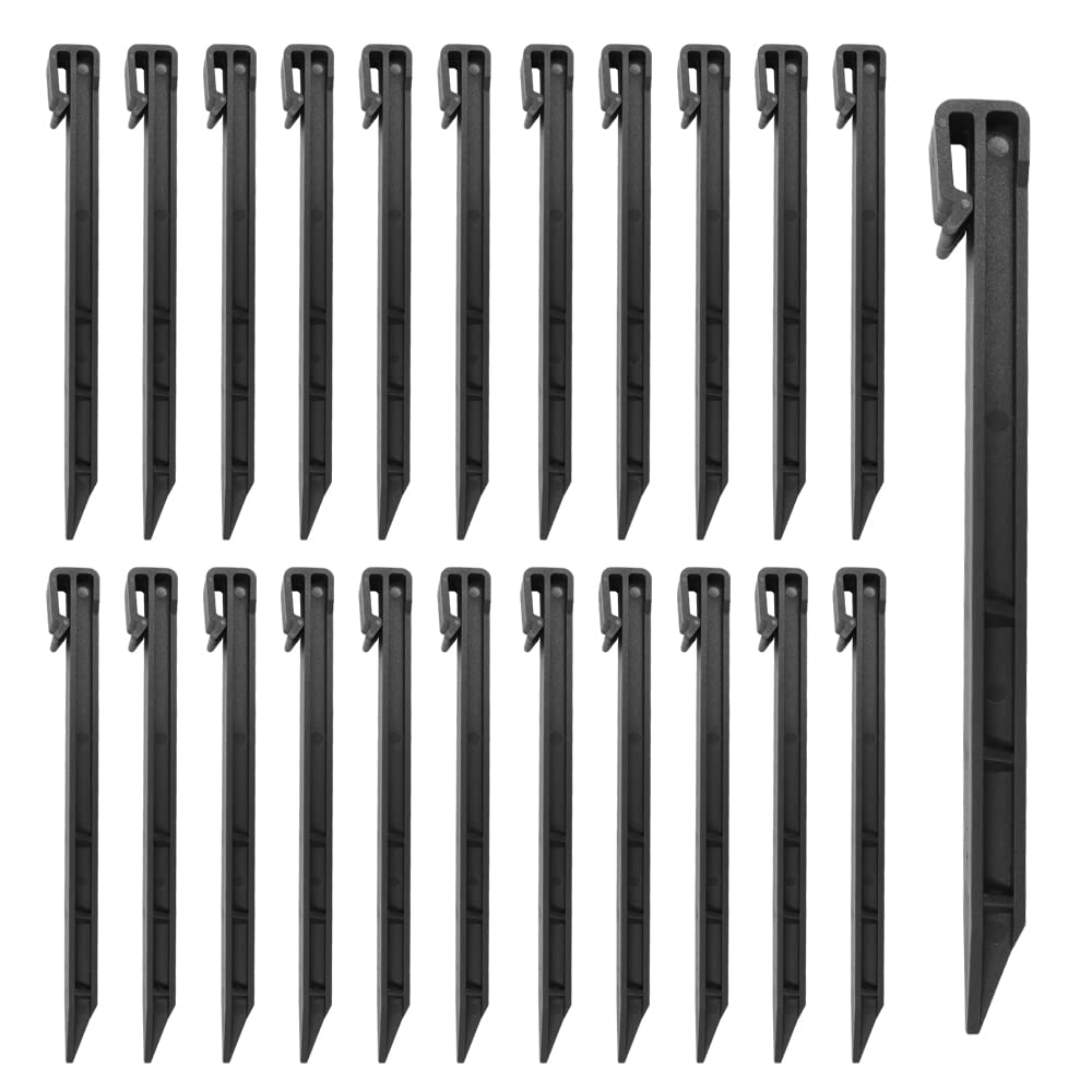 Snapklik.com : 30 Pieces 10Inch Plastic Garden Stakes, Plastic Lawn ...