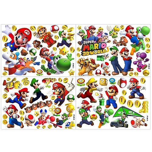 Super Mario Bros Wall Decorations Mario Kart Wall Stickers Mario Peach ...