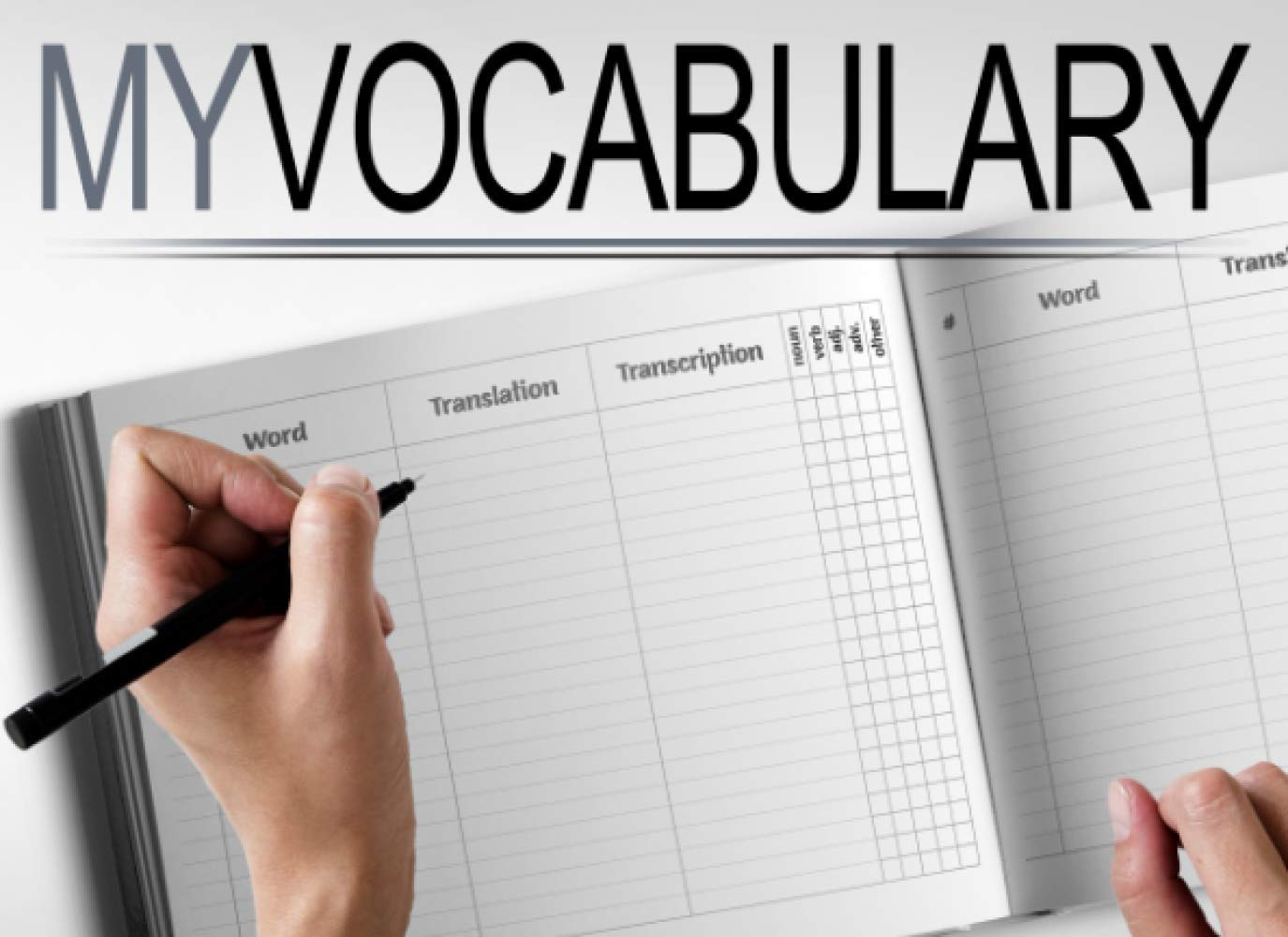 MY VOCABULARY: DICTIONARY NOTEBOOK. WRITE WORDS, ITS TRANSLATION ...