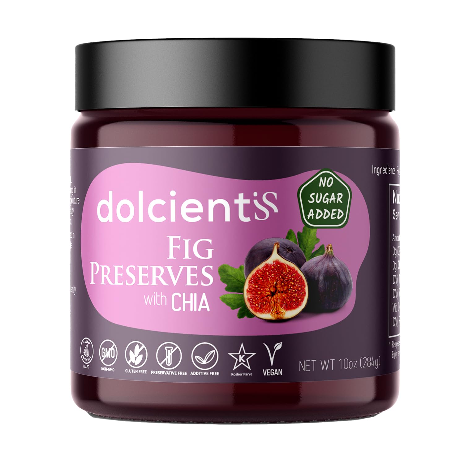 Amazon.com: Dolcientis Preserves with Chia Seeds, 100% Natural Sugar ...