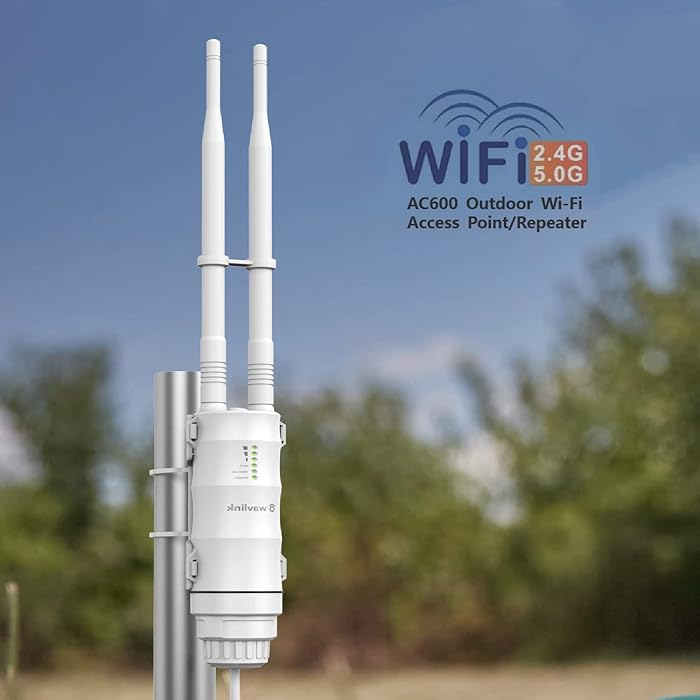 Buy AC600 Outdoor WiFi Extender, WAVLINK High Power 1000mW Dual Band ...