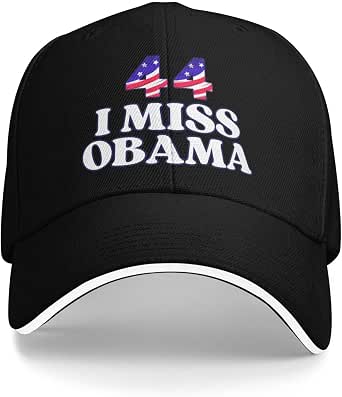 Amazon.com: I Miss Obama Miss 44 President Baseball Cap Trucker Hat ...