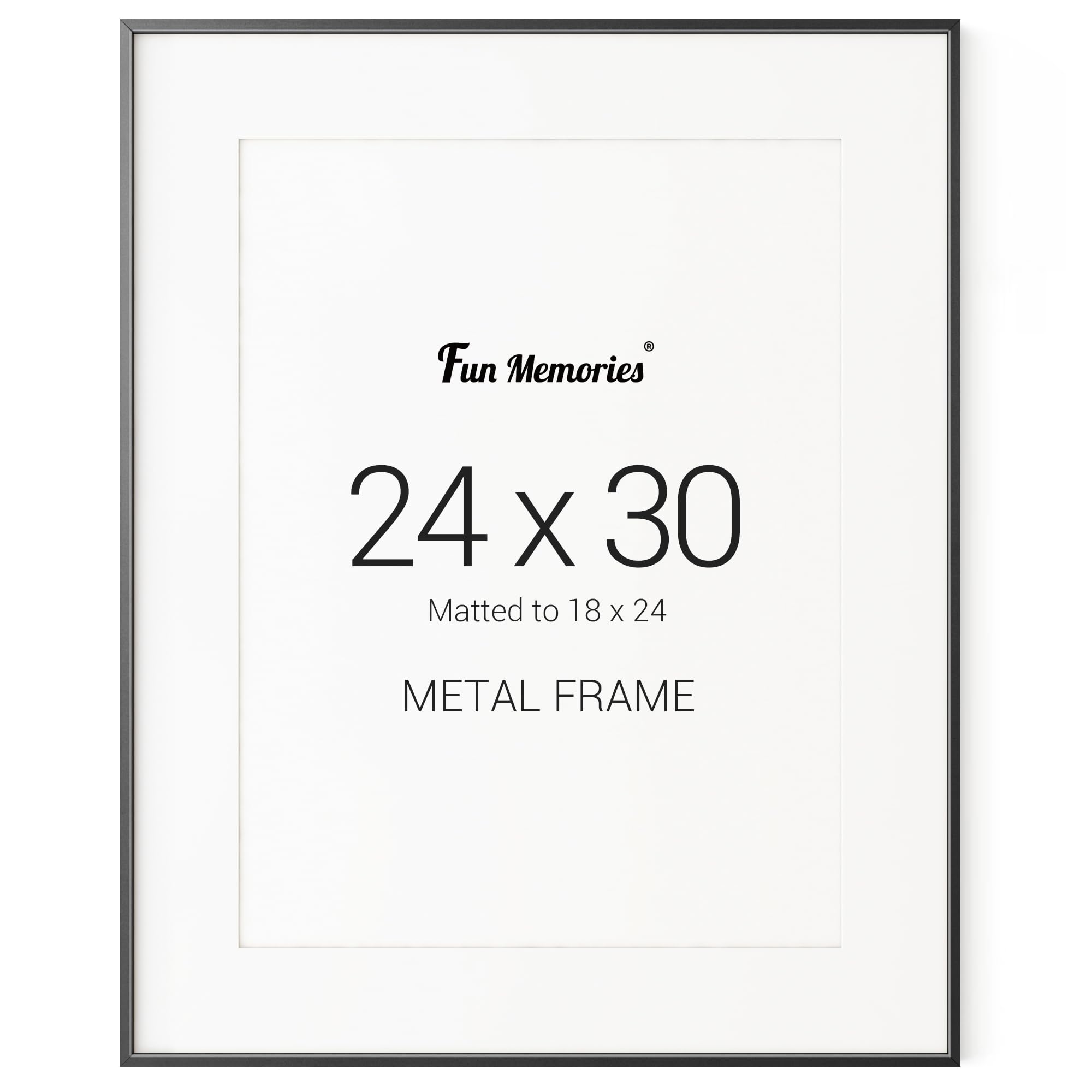 Amazon.com - Fun Memories 24x30 Black Frame, 24 x 30 Metal Poster Frame ...