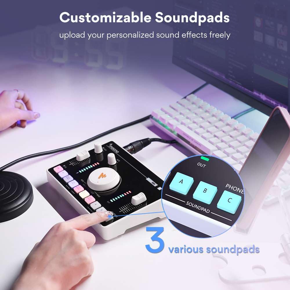 Snapklik.com : MAONO Streaming Audio Mixer, Audio Interface