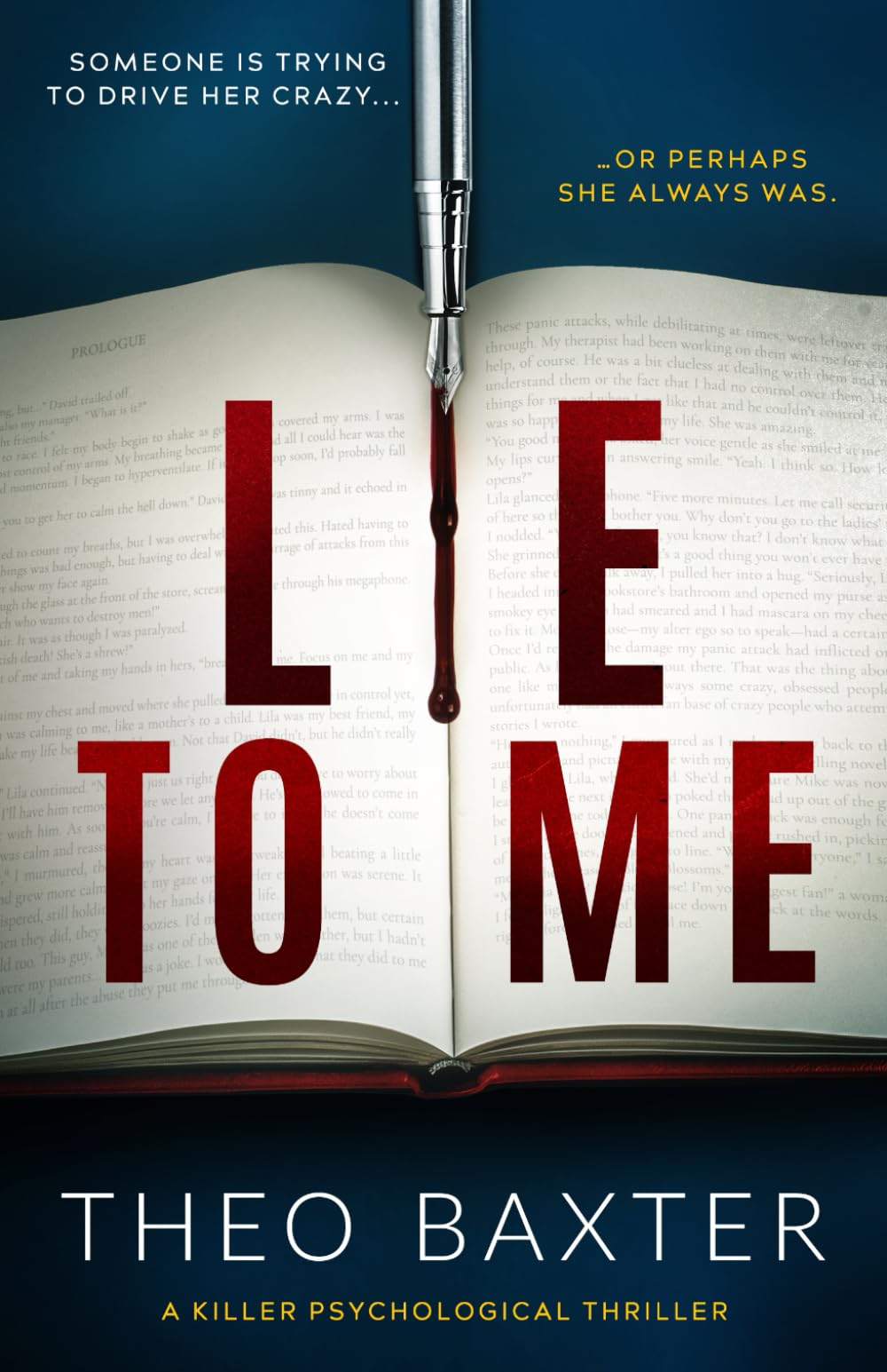 Lie to Me: a killer psychological thriller: Baxter, Theo: 9781837564613 ...