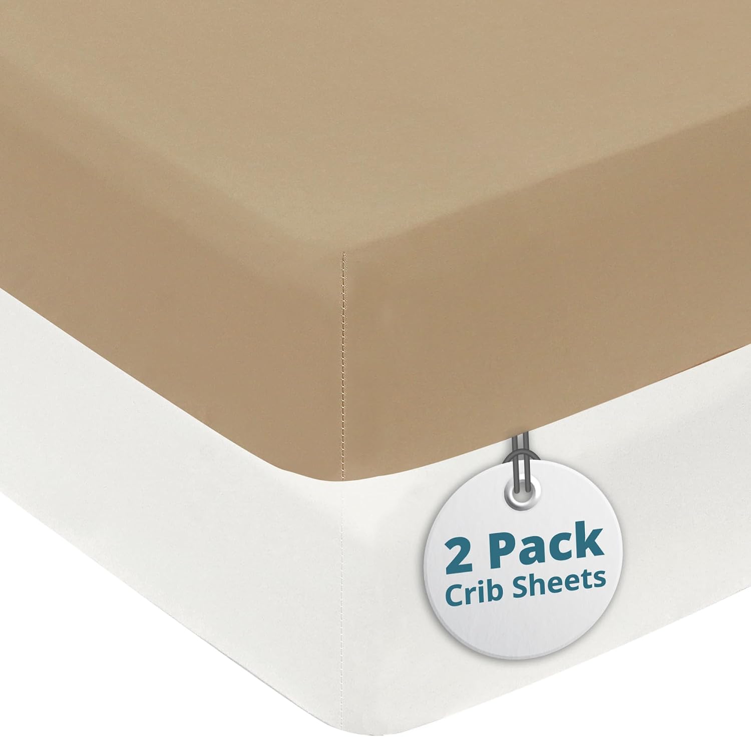 Amazon.com: Little Peaches Neutral Crib Sheets - Super Soft ...