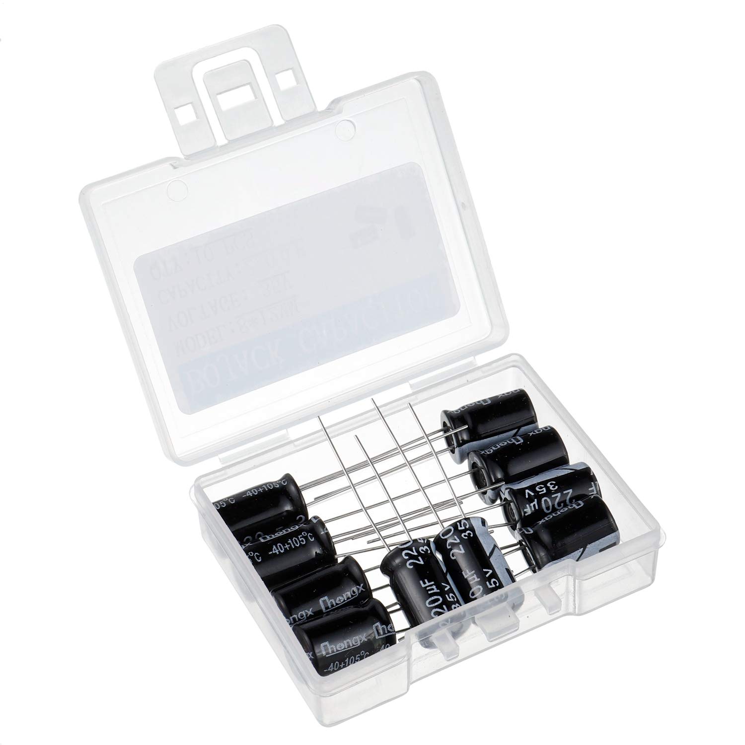 Snapklik.com : BOJACK 8X12mm 220uF 35V 220MFD 35Voltage 20% Aluminum ...