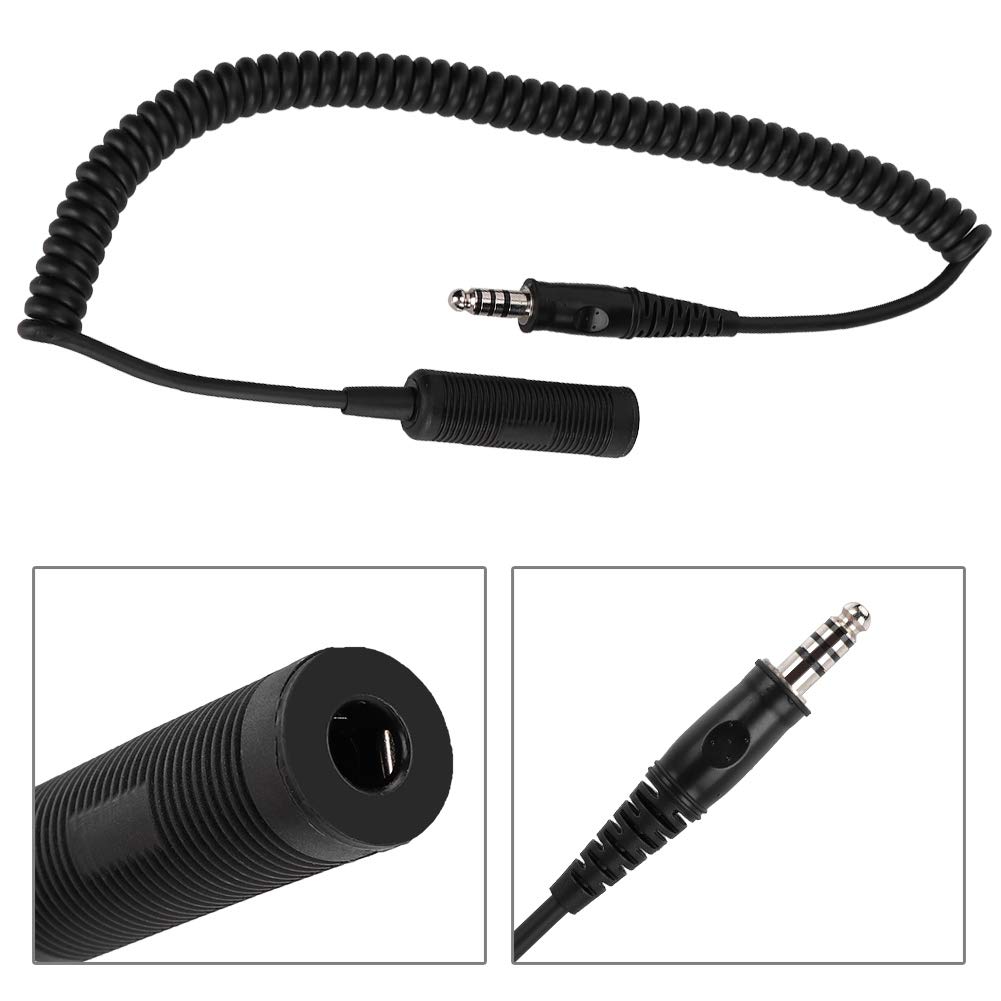Snapklik.com : Helicopter Military Headphone Extension Line Cable, U ...