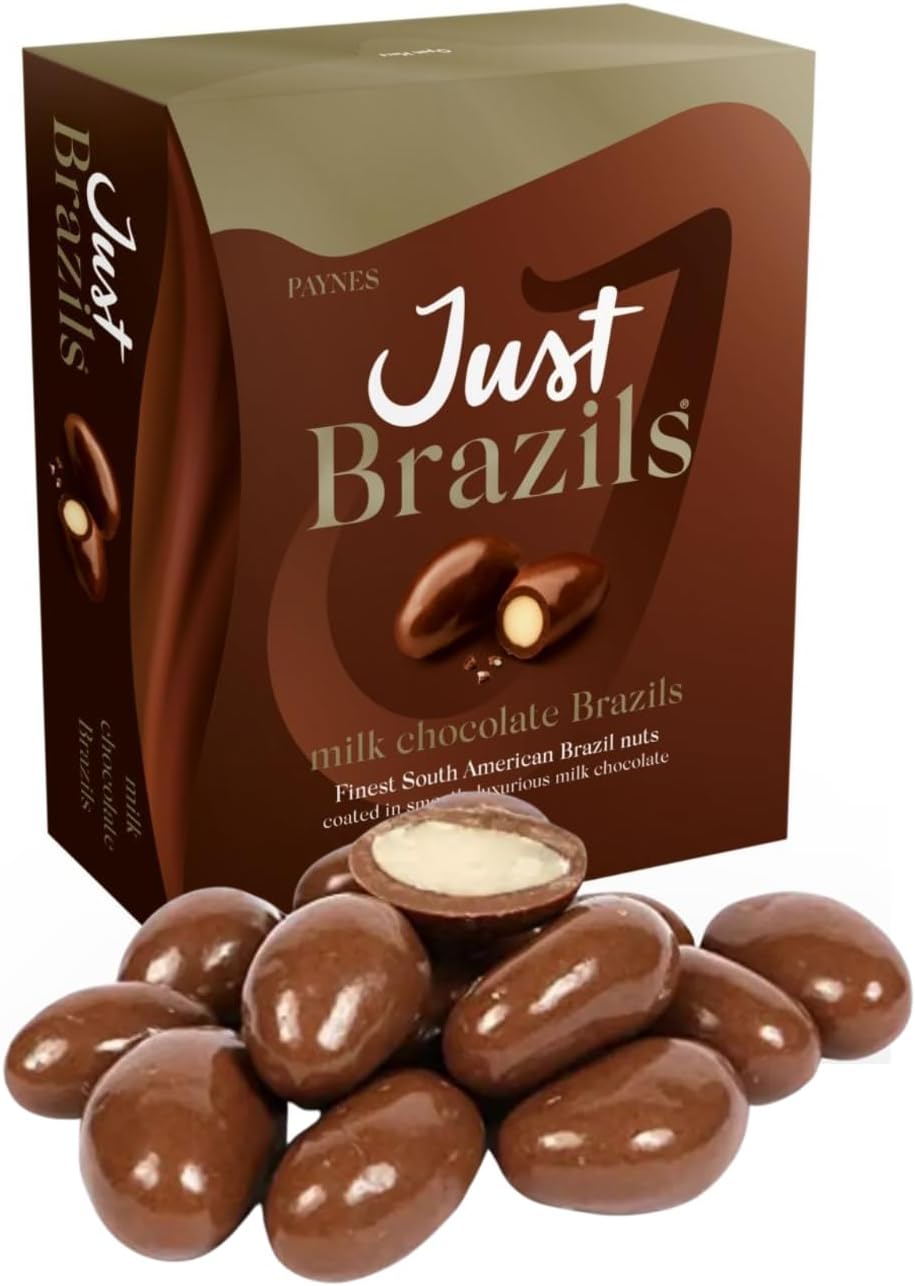 Just Brazils Milk Chocolate Bag - Paynes Milk Chocolate with Brazil Nut ...