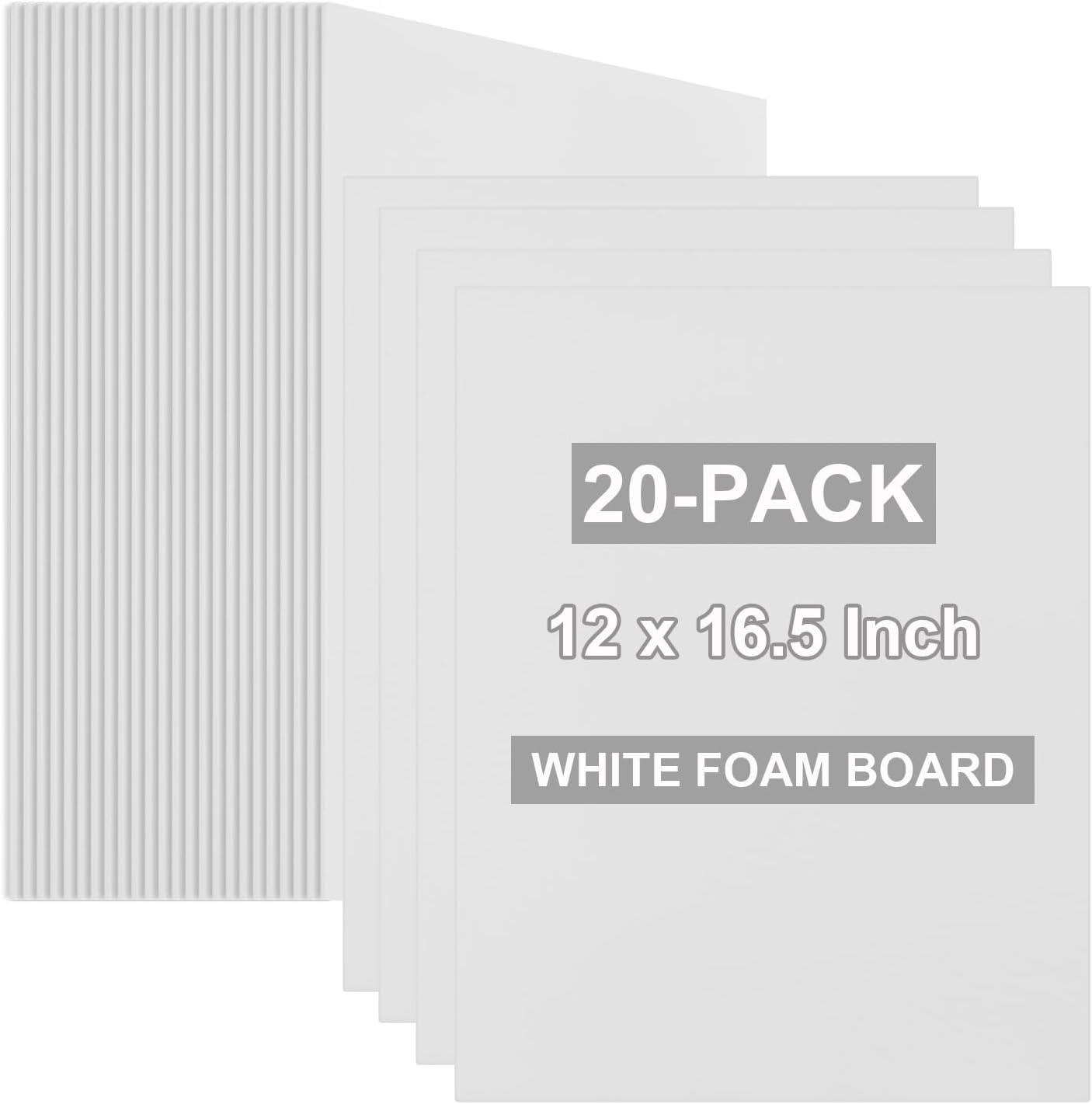 Amazon.com : 20Pack Foam Boards, 11"x14" Foam Core Backing Board White ...