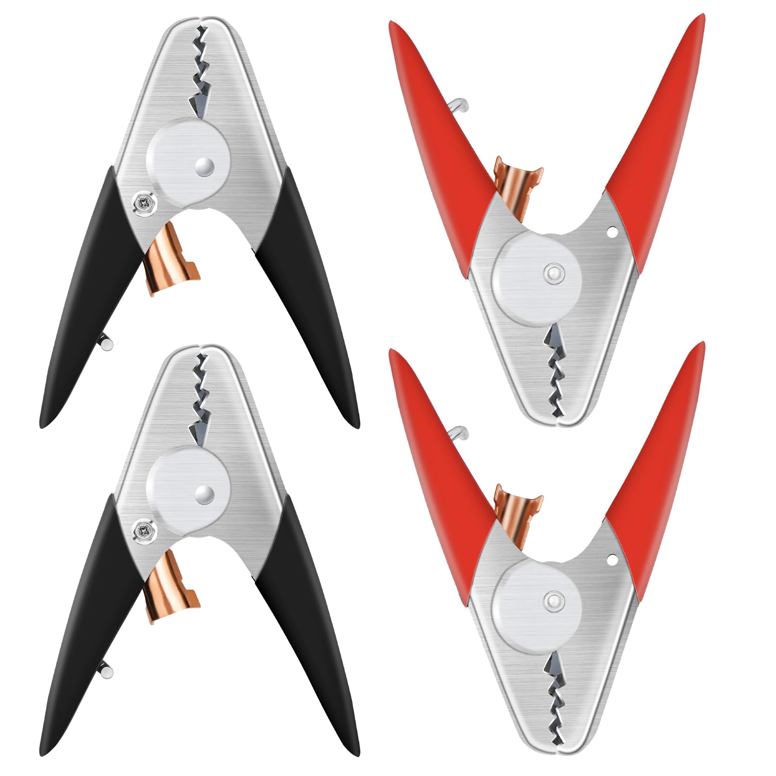 Amazon.com: Jumper Cable Clamps Heavy Duty 4 Pcs, Battery Clamps 1100A ...