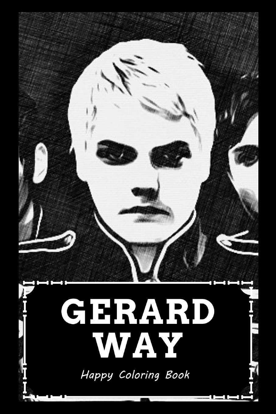 Buy Happy Coloring Book: Over 45+ Gerard Way Inspired Designs That Will ...