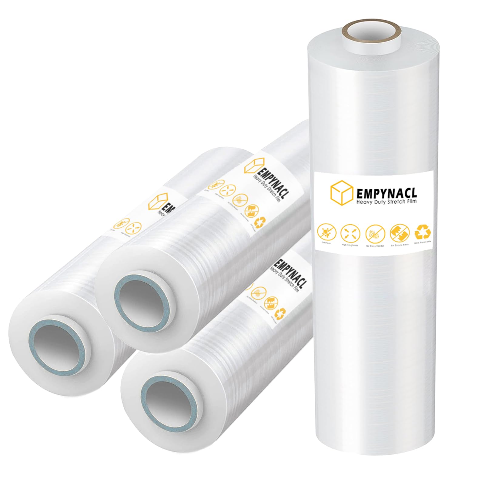 Moving Supplies PSBM Stretch Wrap, 4 Pack, 16 Inch X 1500 Feet, 43 ...