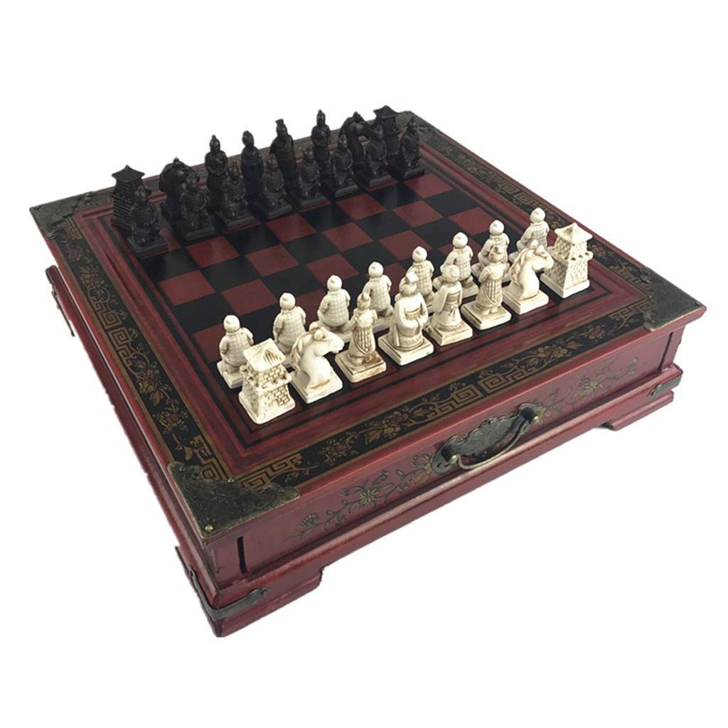Chess Set Retro Terracotta Warriors Chess Set For Kids Adults ...