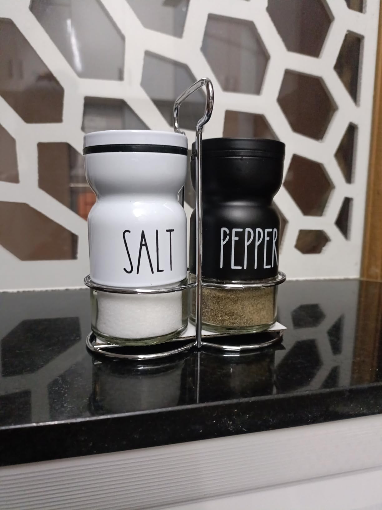 Buy Treo By Milton Zesty Salt and Pepper Jar with stand, Set of 2, Red ...