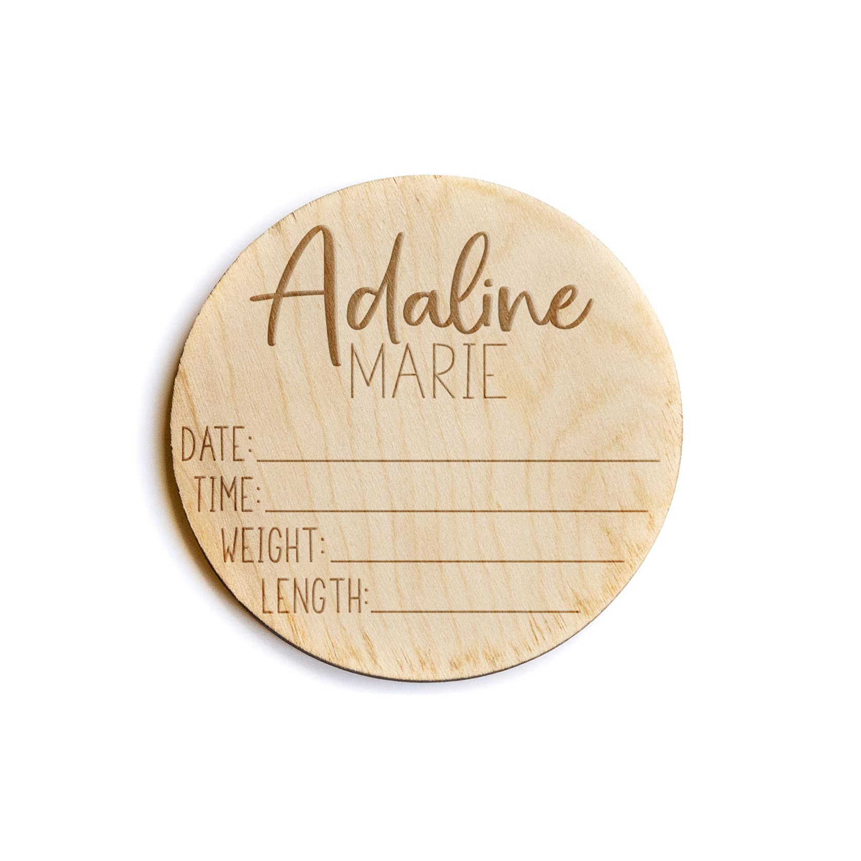 Buy Newborn Announcement Sign for Hospital - Baby Birth Announcement ...