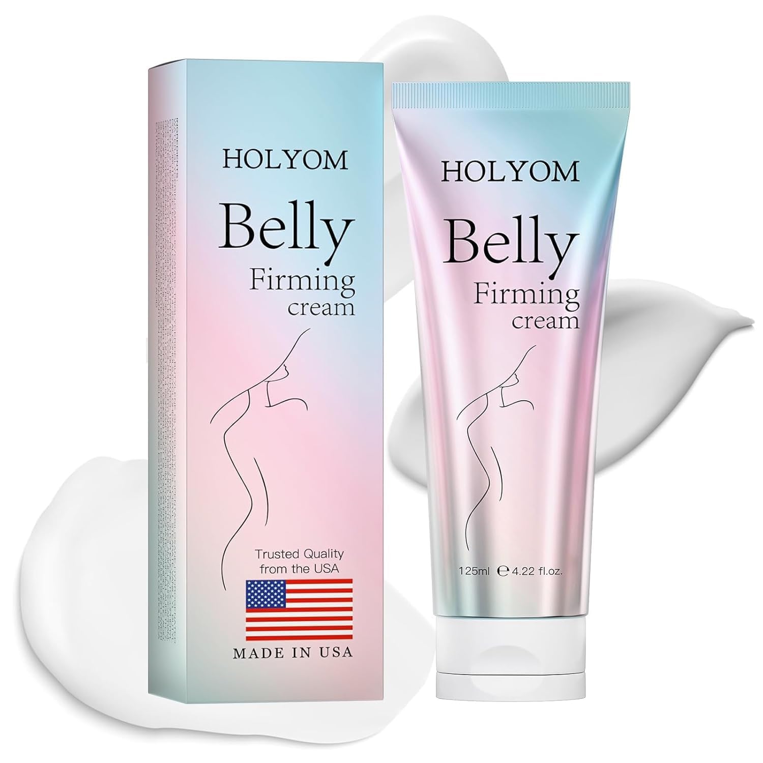 Amazon.com : HOLYOM B Flat Belly Firming Cream: Premium Skin Tightening ...