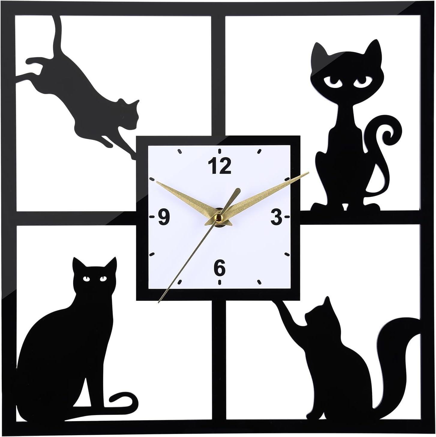 Amazon.com: The Geeky Days Cat and Mouse Swinging Pendulum Wall Clock ...