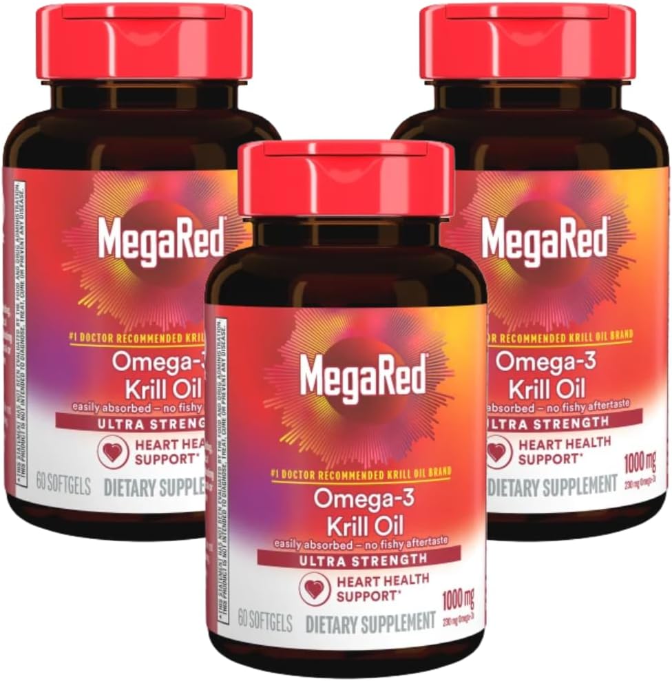 Amazon.com: MegaRed Advanced 4-in-1 2X Concentrated 500mg Omega-3 Fish ...